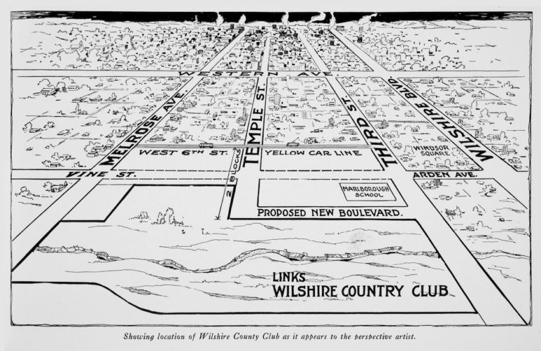 Wilshire Country Club, organized near tar fields in the ‘wilderness’ by ...