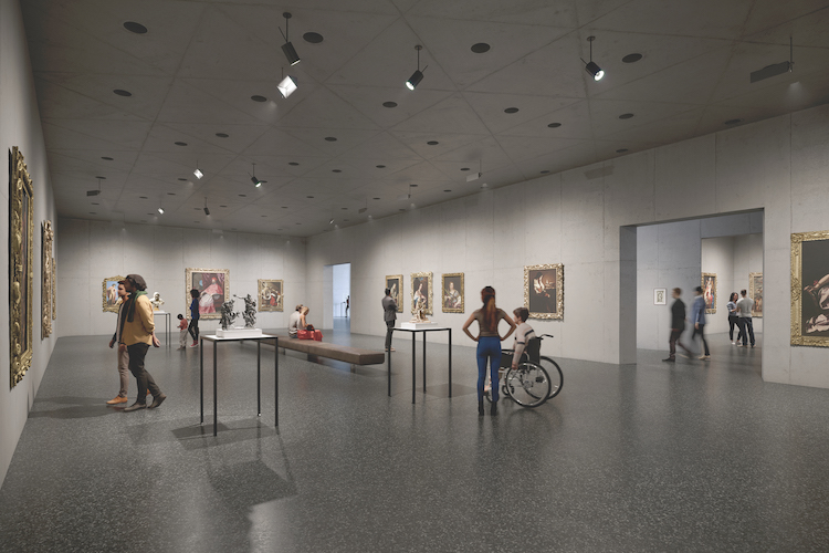 LACMA unveils renderings of gallery interiors and floor plans for the ...