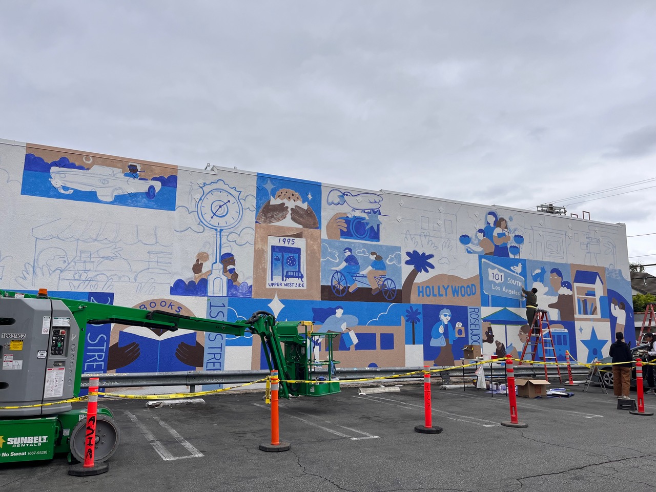 New neighborhood mural appearing on the Boulevard : Larchmont Chronicle