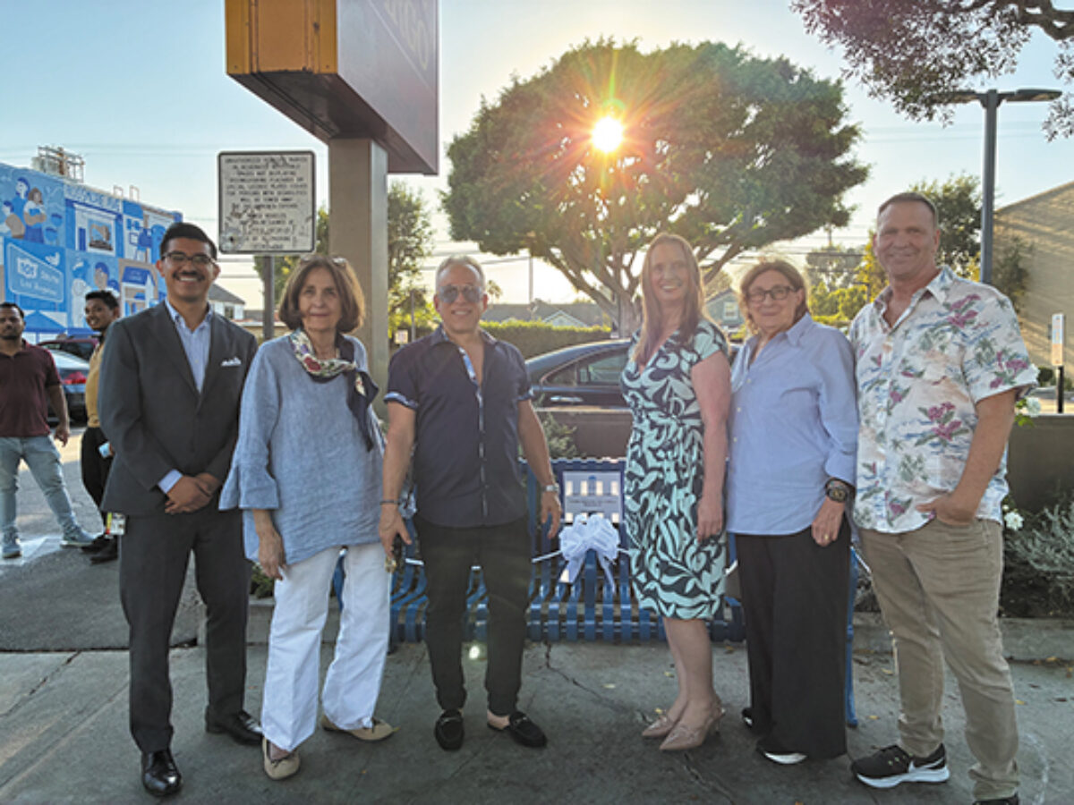 More French blue benches arrive on Larchmont Boulevard : Larchmont ...
